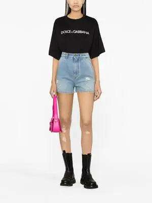 Dolce & Gabbana Logo-print Cotton T-shirt - Black