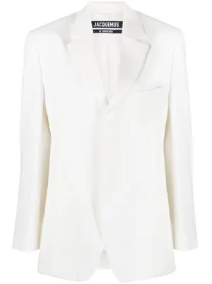 Jacquemus La Veste D'homme Tailored Blazer White