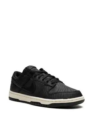 Nike Dunk Low Retro Prm Canvas Sneakers - Black