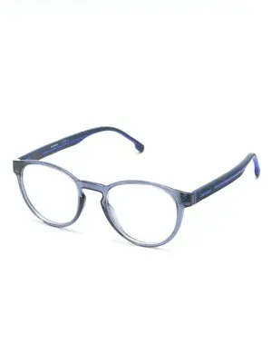 Carrera Eyewear Logo-plaque Round-frame Glasses