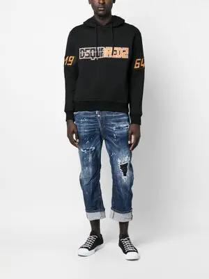 Dsquared2 Logo-print Drawstring Hoodie