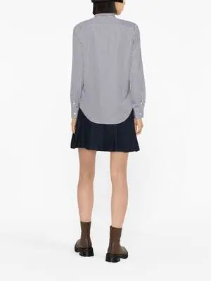 Polo Ralph Lauren Striped Shirt With Embroidered Logo - Black