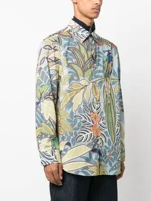 Etro Botanical-print Cotton Shirt