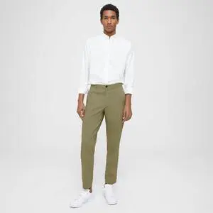 Theory Curtis Drawstring Linen Pant Light Olive