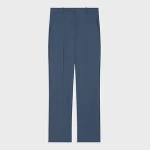 Theory High-waist Straight-leg Good Wool Pant