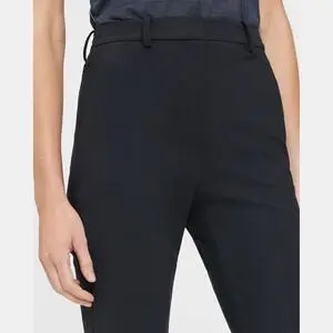 Theory Cropped High-waisted Precision Ponte Pants