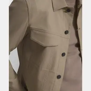Theory River Trucker Jacket - Bark