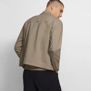 Theory River Trucker Jacket - Bark
