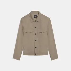Theory River Trucker Jacket - Bark