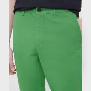 Theory Classic-fit Pant In Organic Cotton - Jade Green