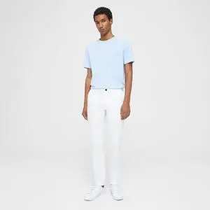 Theory Classic-Fit Pant In Organic Cotton White