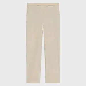 Theory Treeca Pull-on Good Linen Pant - Straw