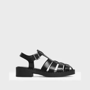 Theory Lug Sole Fisherman Sandal In Leather