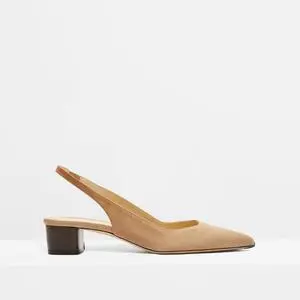 Theory Suede Slingback With Block Heel