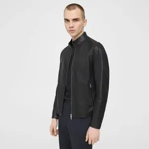 Theory Morvek Leather Zip Jacket