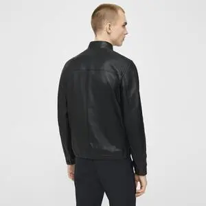 Theory Morvek Leather Zip Jacket