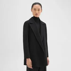Theory Clairene Double-face Wool-cashmere Jacket - Black