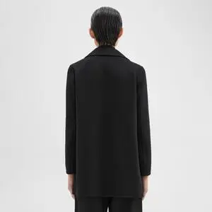 Theory Clairene Double-face Wool-cashmere Jacket - Black