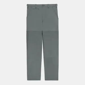 Theory Wide-leg Cotton Twill Pants - Light Spruce