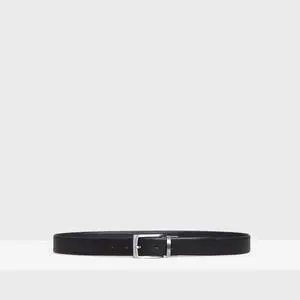 Theory Reversible Leather Belt - Black