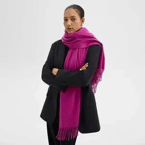 Theory Classic Scarf In Cashmere Wildflower