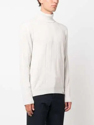 Brioni Roll-neck Cashmere Jumper - Neutrals