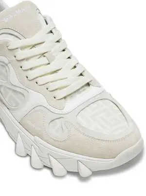 Balmain B-east Monogram Sneakers - Neutrals