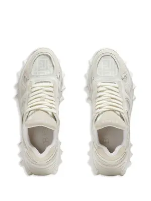 Balmain B-east Monogram Sneakers - Neutrals