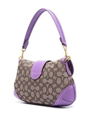 バッグ Vintage Coach Soho Bag Signature Purple Coach LARGE F13748 Vintage Purple Soho Signature C Canvas