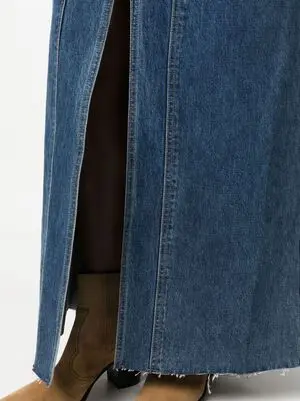 SLVRLAKE High-waist Denim Maxi Skirt