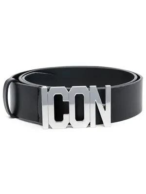 Dsquared2 Icon Leather Belt - Black