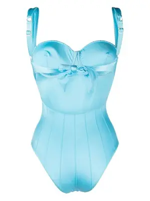 NOIRE SWIMWEAR Balconette Swimsuit - Blue