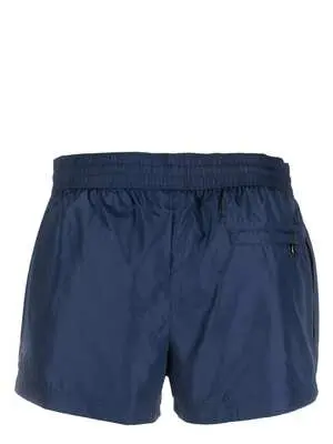 Dolce & Gabbana Logo-plaque Swim Shorts - Blue