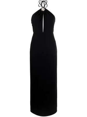 Staud Abigail Swirl-detail Ankle-length Dress