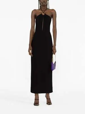 Staud Abigail Swirl-detail Ankle-length Dress
