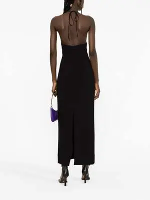 Staud Abigail Swirl-detail Ankle-length Dress