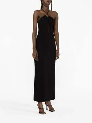 Staud Abigail Swirl-detail Ankle-length Dress