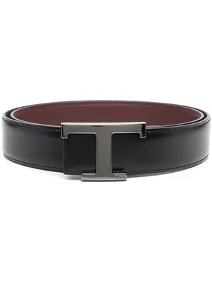 TOD'S Leather Belt - Black
