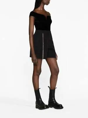 Alexander McQueen Zip-embellished Wool Shorts