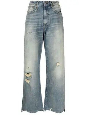 R13 Wayne Wide-leg Jeans - Blue