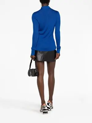 TOM FORD Ribbed Polo Collar Cardigan