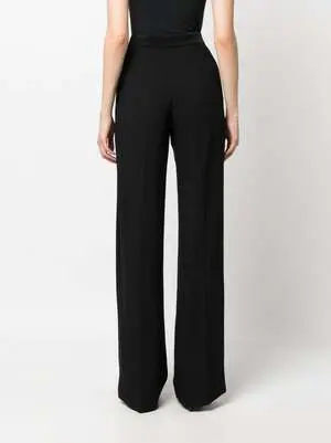 Alberta Ferretti Tailored-cut Wide-leg Trousers - Black