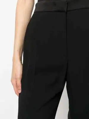 Alberta Ferretti Tailored-cut Wide-leg Trousers - Black