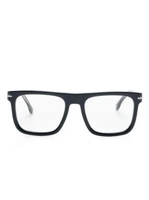 Carrera Eyewear Stripe-detail Square-frame Eyeglasses - Blue