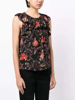 Ulla Johnson Tulip Floral-print Blouse