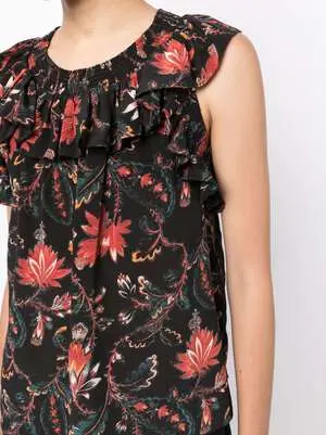 Ulla Johnson Tulip Floral-print Blouse