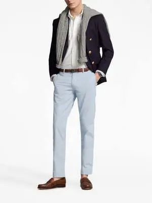 Polo Ralph Lauren Logo-tag Cotton Trousers - Blue