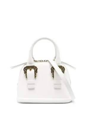Versace Baroque-buckle Tote - White