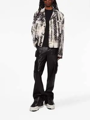 Amiri Monogram-print Wool-blend Jacket