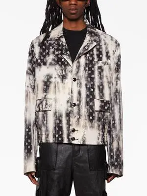 Amiri Monogram-print Wool-blend Jacket